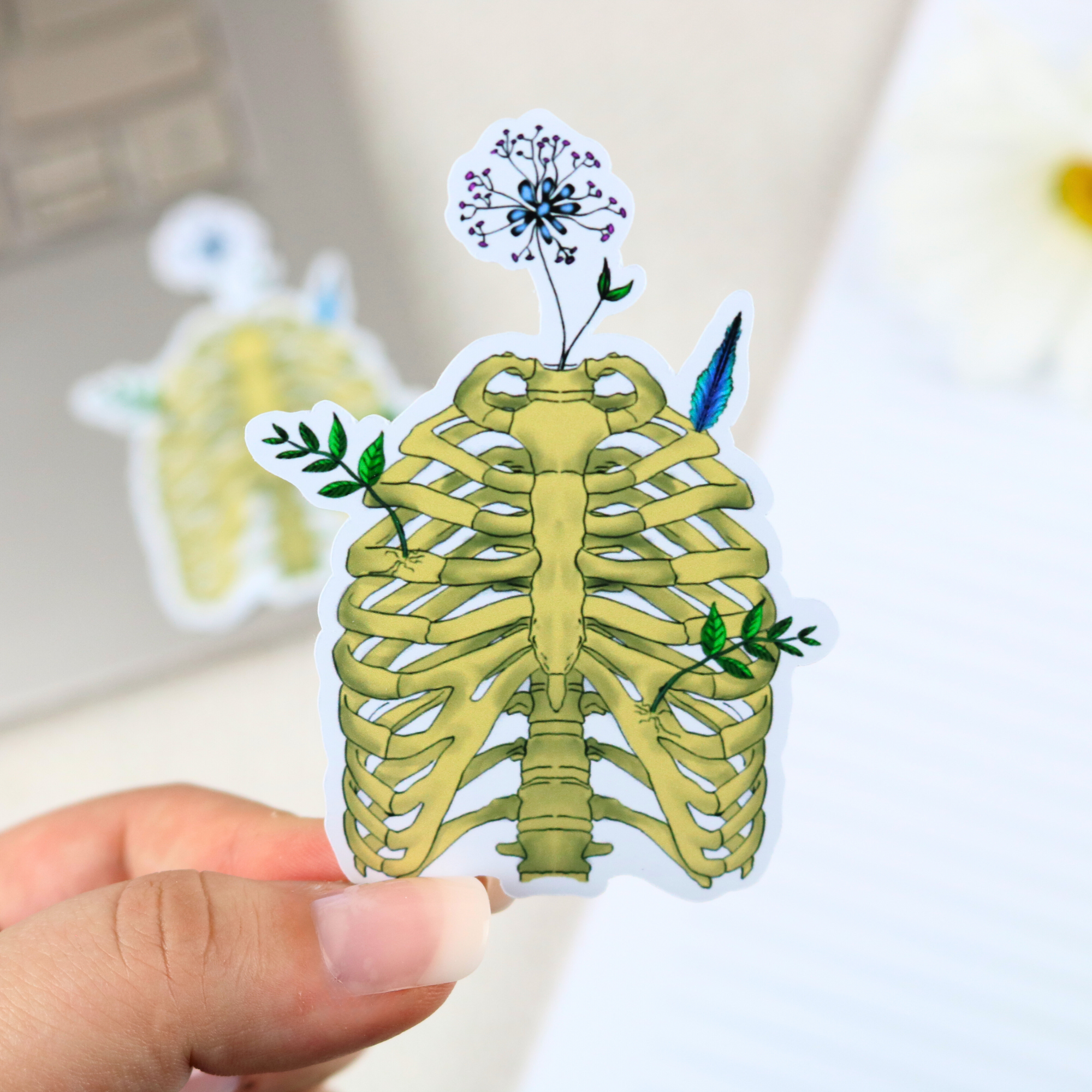 Flowering thorax Sticker – Super Nurse
