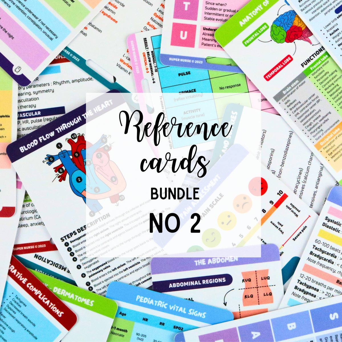 EN Reference cards Bundle No 2 – Super Nurse