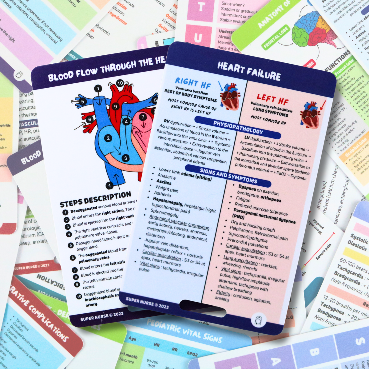 EN Reference card - Blood flow trough the heart and heart failure ...