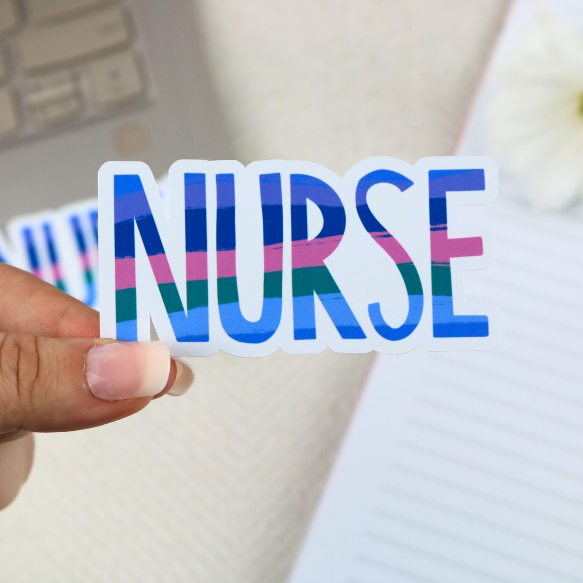 Pastel nurse Sticker – Super Nurse